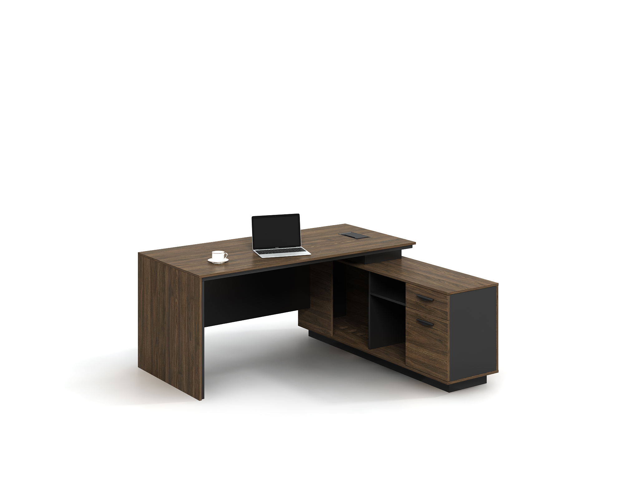 C Series L-Shape Executive Desk with Side Table Matt | First Touch ...