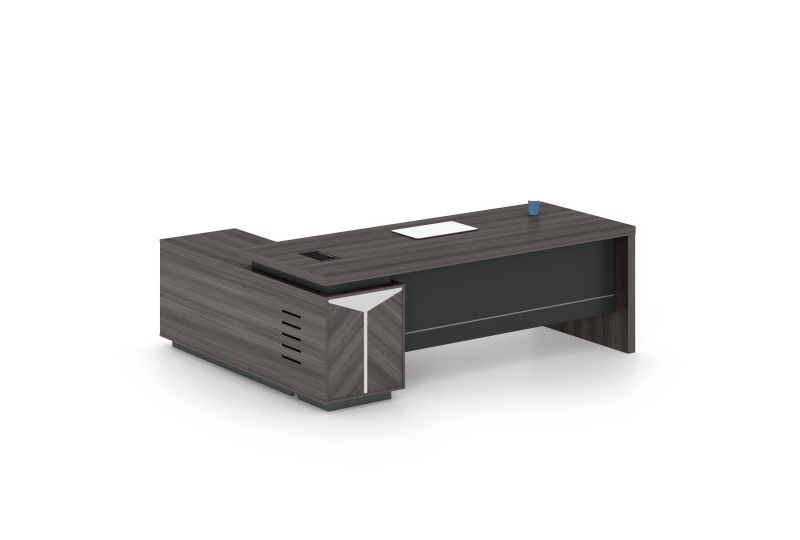 M Series Italian L-Shape Presidential Desk | First Touch Furniture