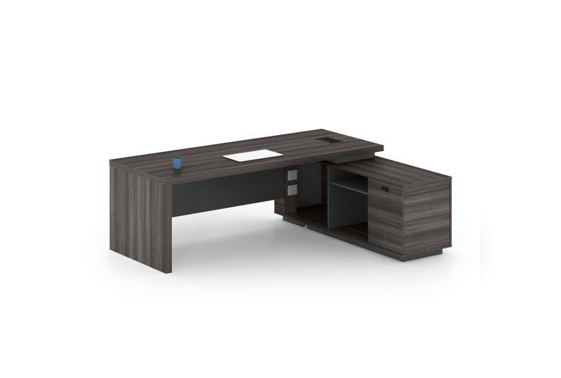 M Series Italian L-Shape Presidential Desk | First Touch Furniture